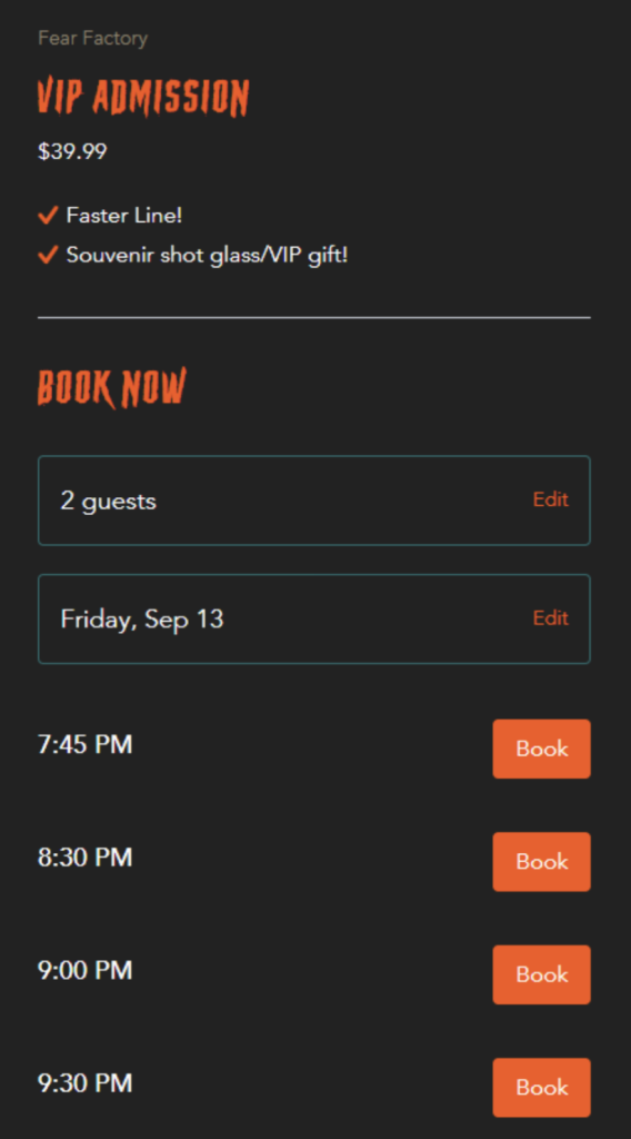 Fear Factory | Costco Ticket Redemption